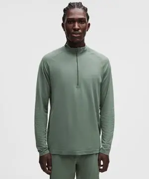 Lululemon Metal Vent Tech Half Zip - Willow Leaf/willow Leaf
