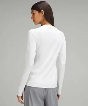 Lululemon Rest Less Pullover - Colour Rib White/white