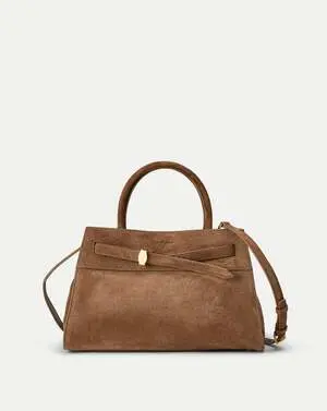 Veronica Beard Dash Suede Bag - Bark