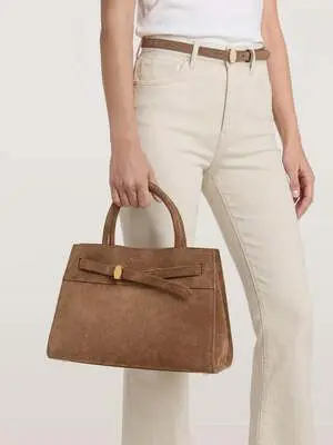 Veronica Beard Dash Suede Bag - Bark