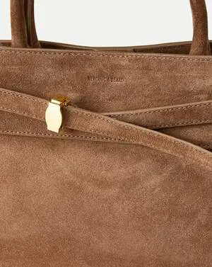 Veronica Beard Dash Suede Bag - Bark