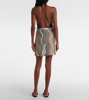 Missoni Printed Lamé Miniskirt
