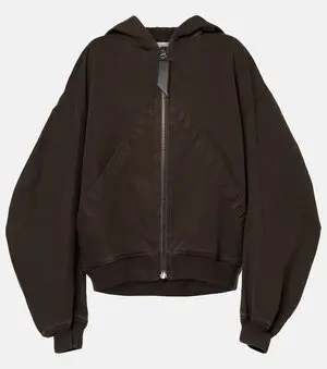 Attico Cotton Gabardine Bomber Jacket - Brown