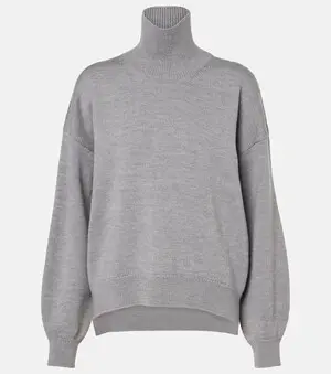 Dolce & Gabbana Virgin Wool Turtleneck Sweater - Grey