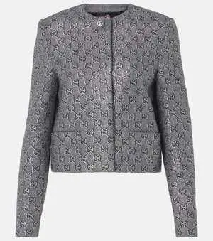 GUCCI Gucci GG Lamé Blazer