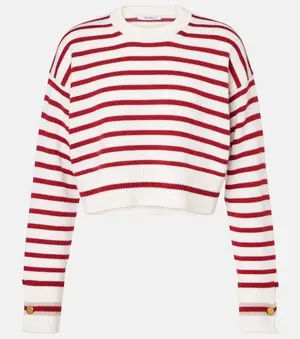 Max Mara Dorotea Striped Virgin Wool Sweater
