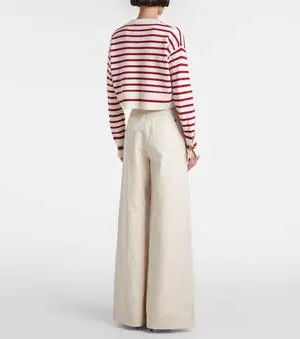 Max Mara Dorotea Striped Virgin Wool Sweater