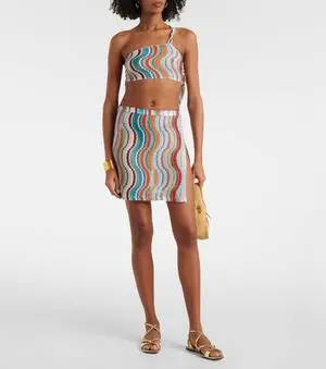 Missoni Printed Lamé Miniskirt - Multicoloured