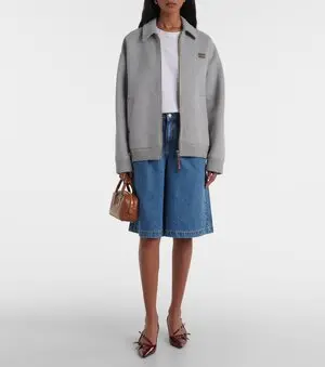 Ag Gran Canaria High-rise Wide-leg Shorts
