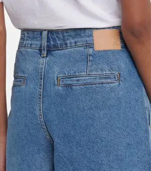 Ag Gran Canaria High-rise Wide-leg Shorts