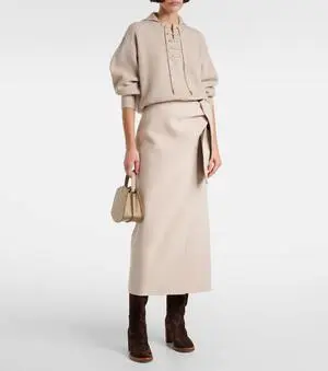 Max Mara Eccelso Wool And Cashmere Sweater - Beige