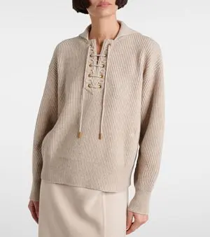 Max Mara Eccelso Wool And Cashmere Sweater - Beige