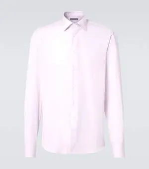 Canali Classic Cotton Oxford Shirt - Pink