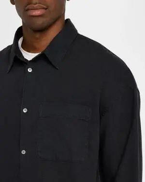 FRAME Apos;s Relaxed Denim Shirt - Navy