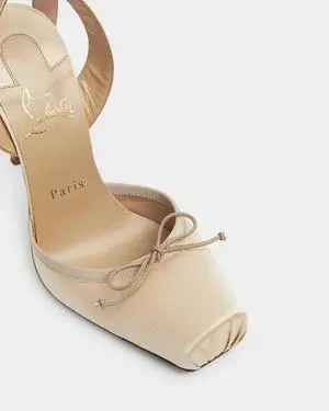 CHRISTIAN LOUBOUTIN 100mm Cassia Ballerina Pumps With Ankle-tie - Blush