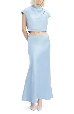 Bardot Monroe Satin Maxi Skirt
