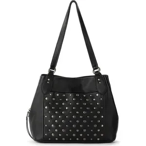 THE SAK The Sak Melrose Satchel Bag Black Silver Stud