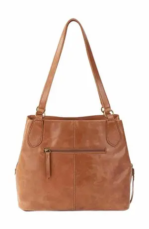 THE SAK Melrose Leather Satchel - Tobacco Floral Emboss