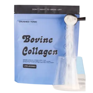 CRUSHED TONIC Pure Unflavored Bovine Collagen - White Powder