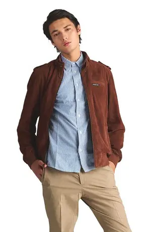 MEMBERS ONLY Soft Suede Iconic Jacket - Whiskey