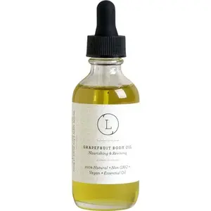LIZUSH Cbd Grapefruit Natural Body Oil Light Yellow