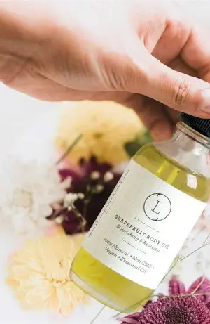 LIZUSH Cbd Grapefruit Natural Body Oil