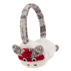 NIRVANNA DESIGNS Hand-knit Wool Earmuffs - White