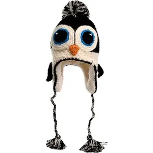 NIRVANNA DESIGNS Crochet Penguin Hat - White
