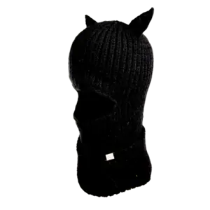 NIRVANNA DESIGNS Hood With Horns - Black
