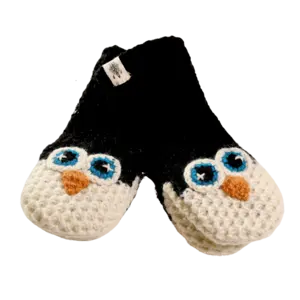 NIRVANNA DESIGNS Crochet Penguin Mittens