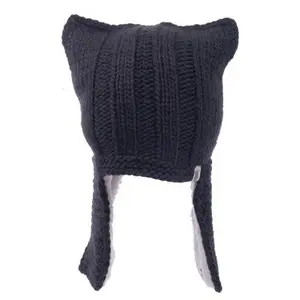 NIRVANNA DESIGNS Illyrian Helmet Earflap Hat - Charcoal