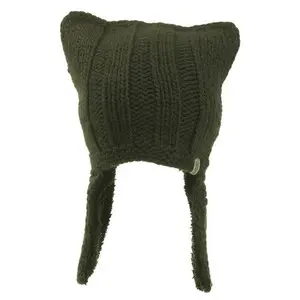 NIRVANNA DESIGNS Illyrian Helmet Earflap Hat - Olive