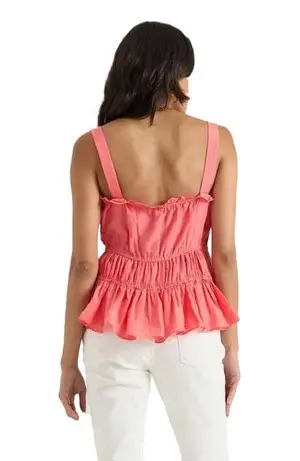 Calypso St. Barth Lola Top - Coral
