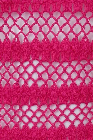 Helen Jon Kendall Crochet Dress - Lotus Pink