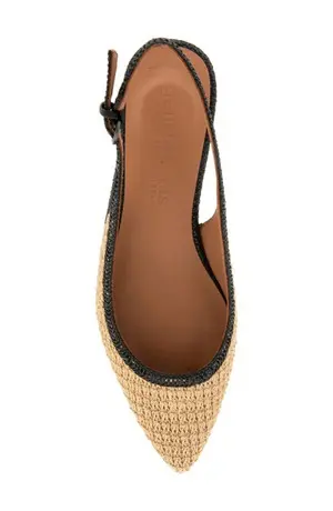 Gentle Souls By Kenneth Cole Slingback Pumps - Natural Raffia