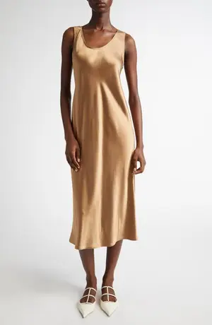Silk Slip Midi Dresses