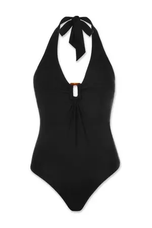 Helen Jon Plunge Tortoise One-piece - Black