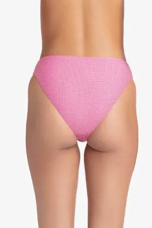 Helen Jon Midi Slimmer Bikini Bottom - Pink Gingham