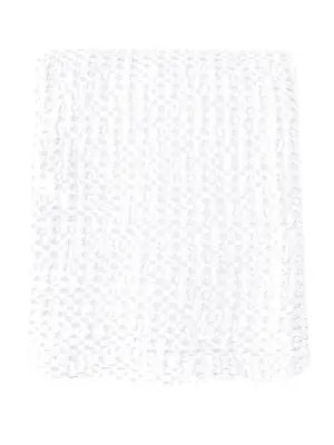 Anaya Stonewashed Cotton Waffle Bed Blanket White