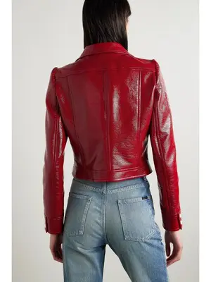 COURREGES Reedition Coated Cotton-blend Jacket - Red
