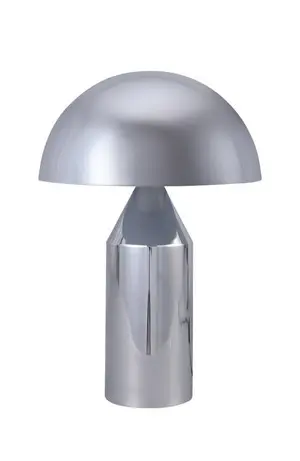 BRIGHTECH Venus 9.5" Modern Led Table Lamp With Dome Bowl Shade - Chrome