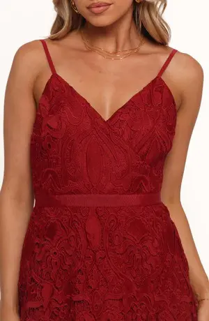 PETAL & PUP Elijah Lace Tulle Maxi Dress