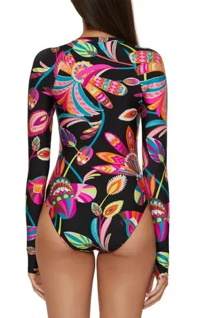 Trina Turk Luminary Long-sleeve Rashguard