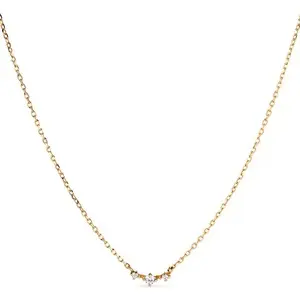 ANA LUISA Triple Diamond Necklace - Gold