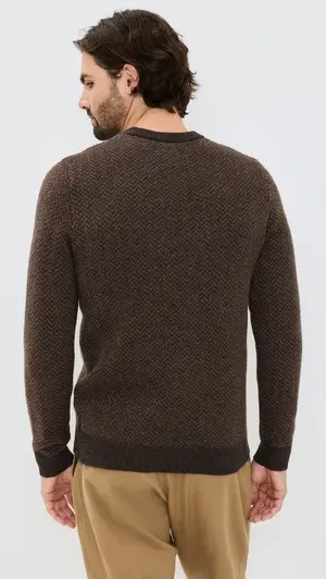 Taylor Stitch Eddy Herringbone Crewneck Sweater