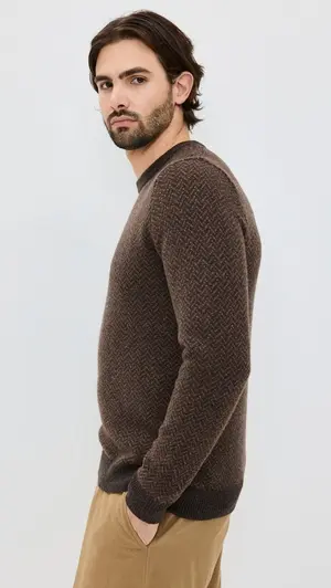 Taylor Stitch Eddy Herringbone Crewneck Sweater