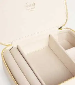 Harrods Large Pebbled Leather Trinket Box