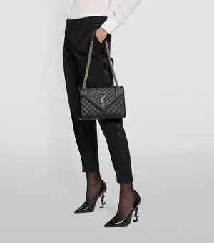 Saint Laurent Medium Envelope Matelassé Shoulder Bag
