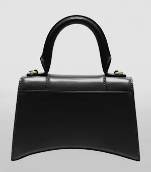 Balenciaga Xs Hourglass Top-handle Bag - Black