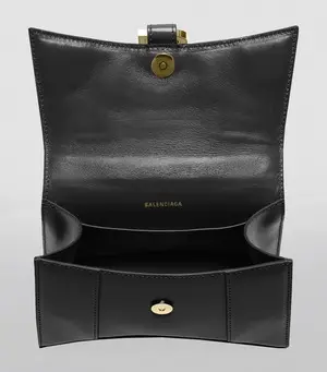 Balenciaga Xs Hourglass Top-handle Bag - Black